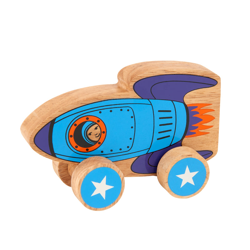 Wooden Rocket on Wheels- Kid Gift Lanka Kade - Gift under £10 – Simply ...