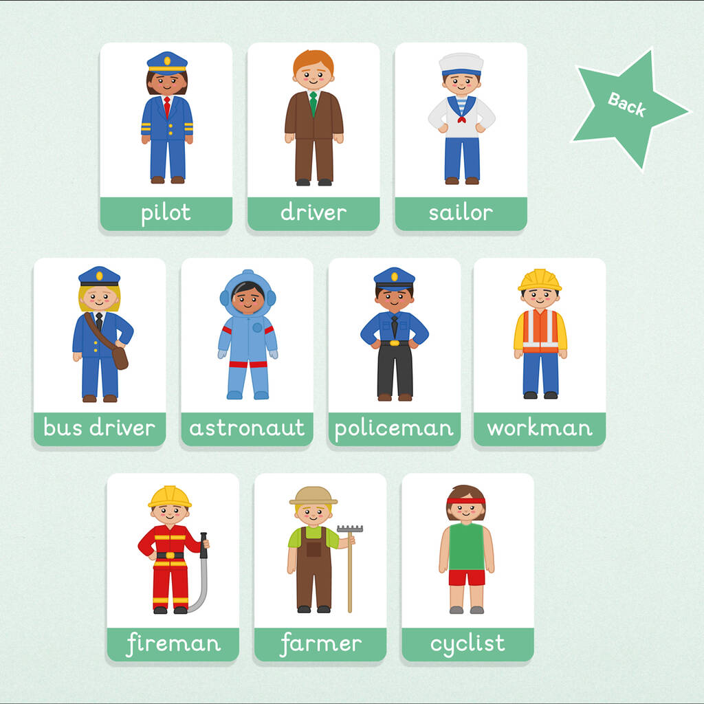 Transport And Professions Flashcards – Simply So Lovely