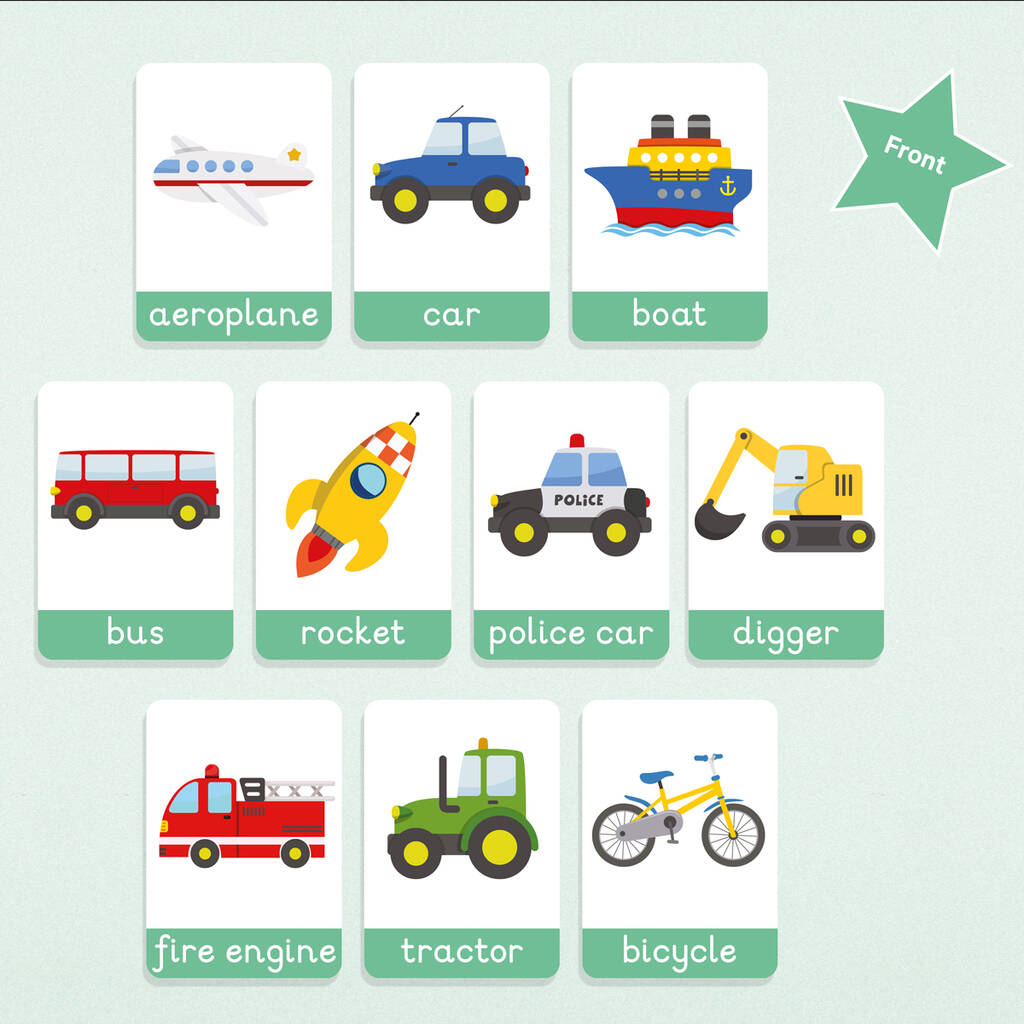 Transport And Professions Flashcards – Simply So Lovely